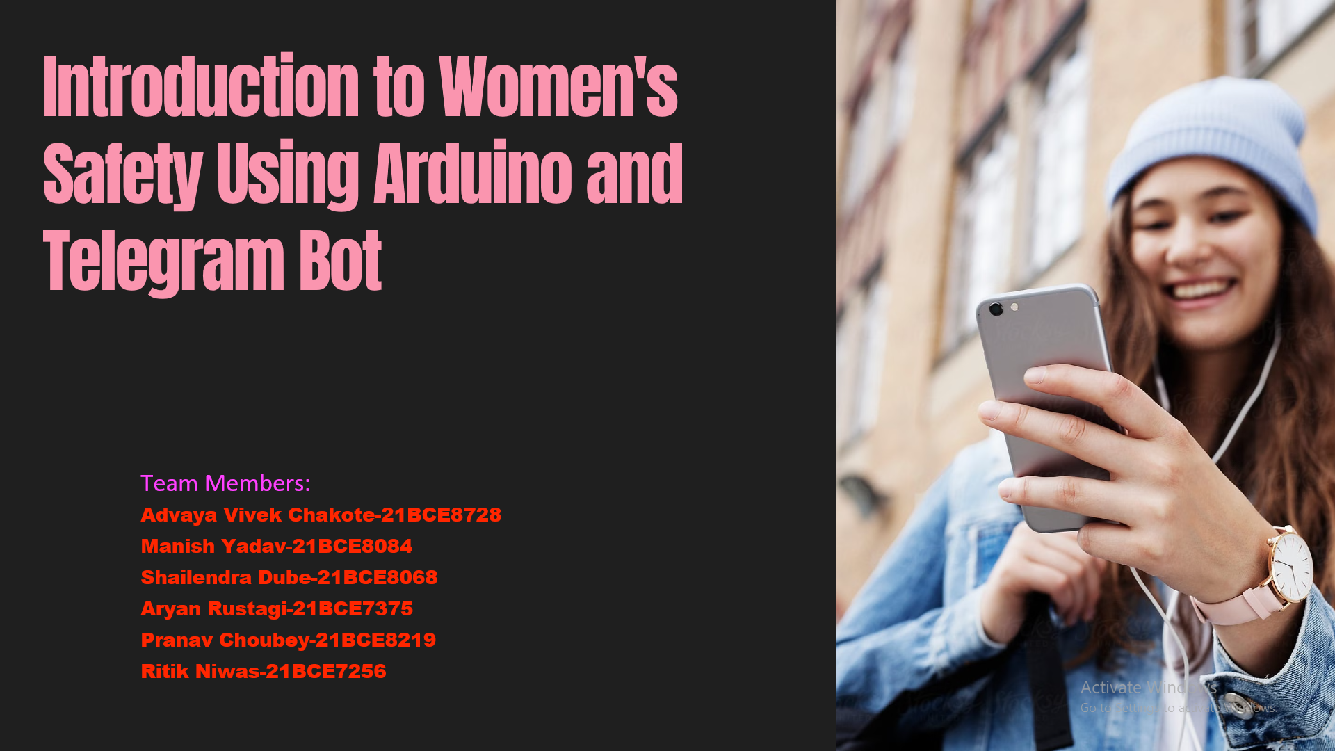 Enhancing Womens Safety Arduino And Telegram Bot Integration By Aryan